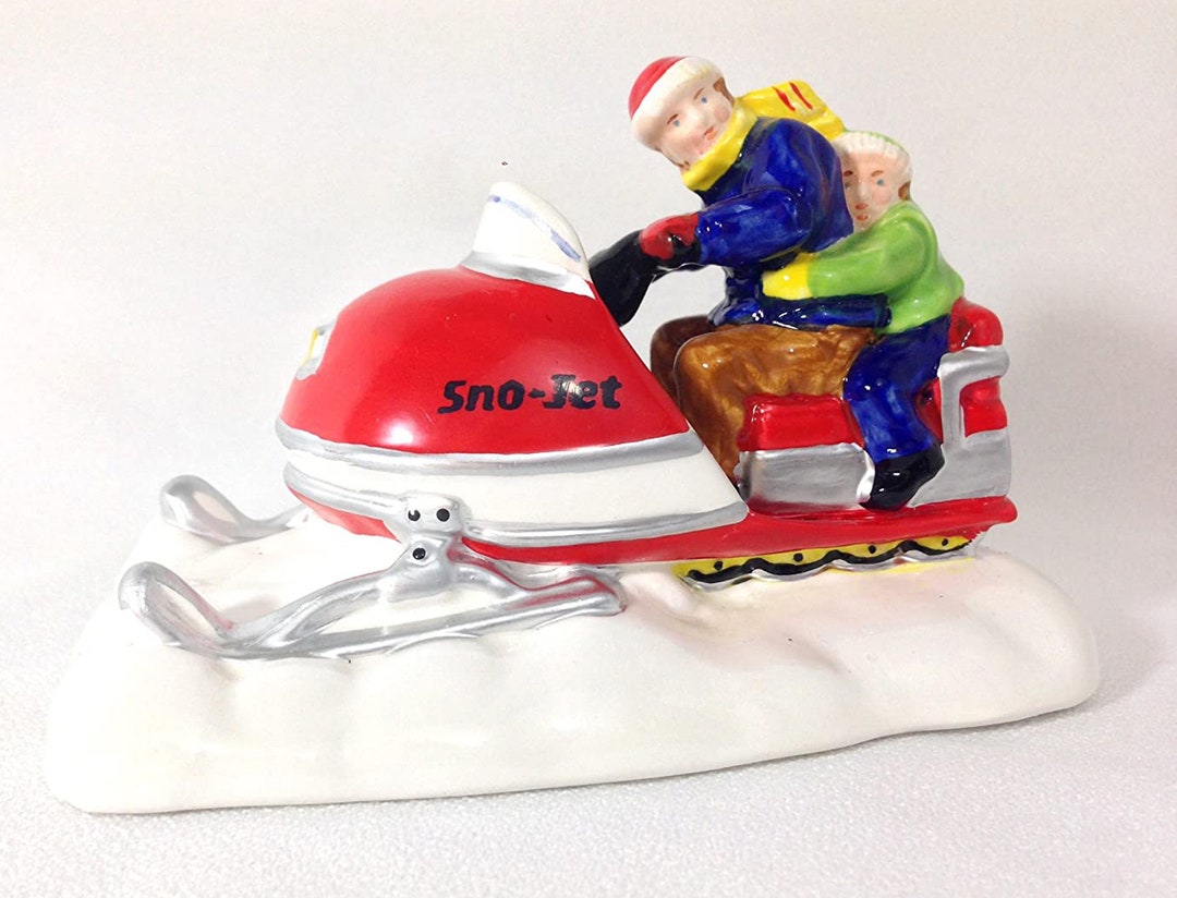 Department 56 - "sno-jet Snowmobile"(with Riders) - Snow Village ...