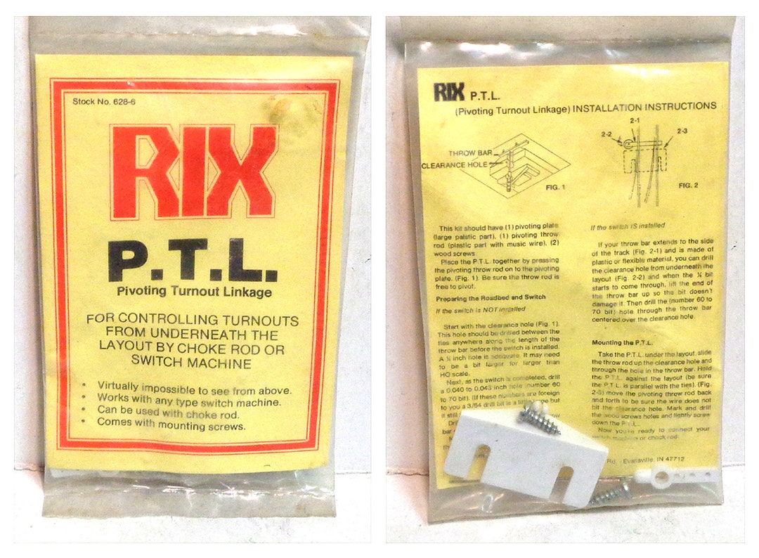 Hoscale RIX - Pivoting Turnout Switch Track Linkage for Controlling ...