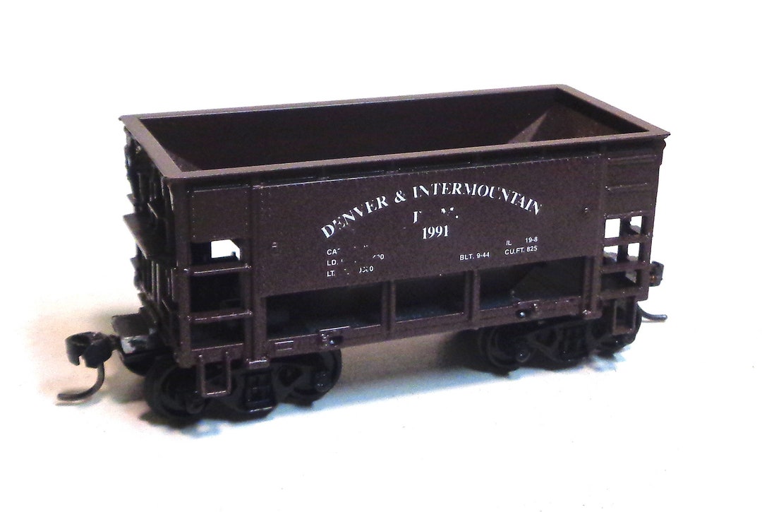 HO Scale Used Roundhouse - "denver & Intermountain" #1991 Ore Hopper Train Car - Ex Shape - Etsy