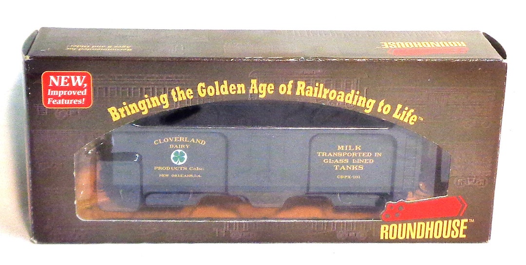 HO Freight Car - Roundhouse - 40' Wood Milk Car "cloverland Dairies ...