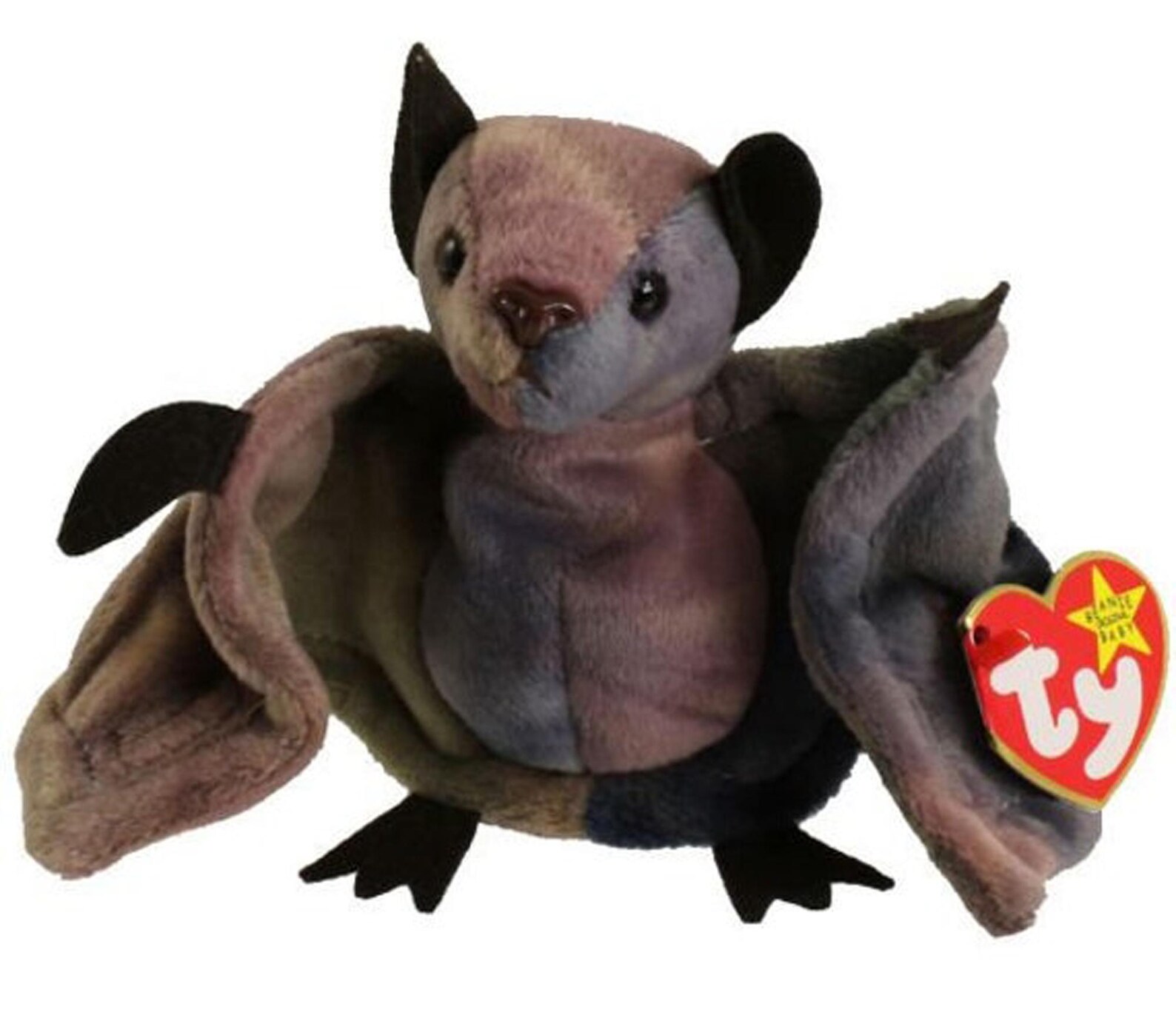 Ty Beanie Babies - "batty" Tye Die Version Bat - Halloween - Excellent ...