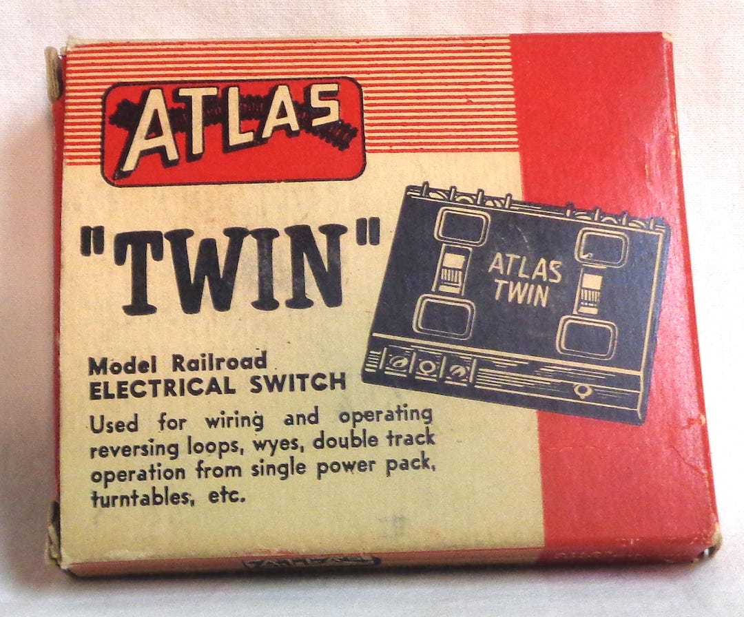 HO or N Scale Trains - ATLAS Twin Electrical Selector Switch - Mint in ...