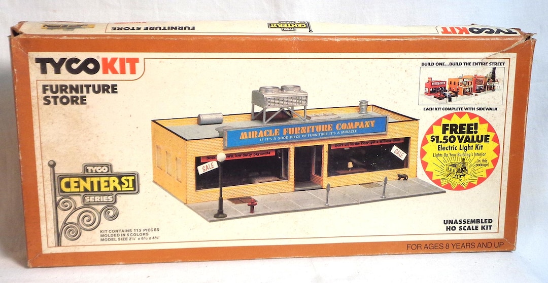 HO Scale Train Building Tyco KIT - Furniture Store - Includes Electric ...