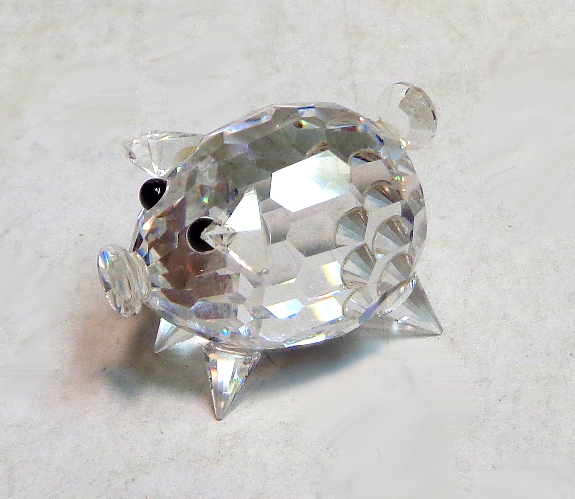 Swarovski Miniature Pig 1 1/8 Inches Long Mint NO Box - Etsy