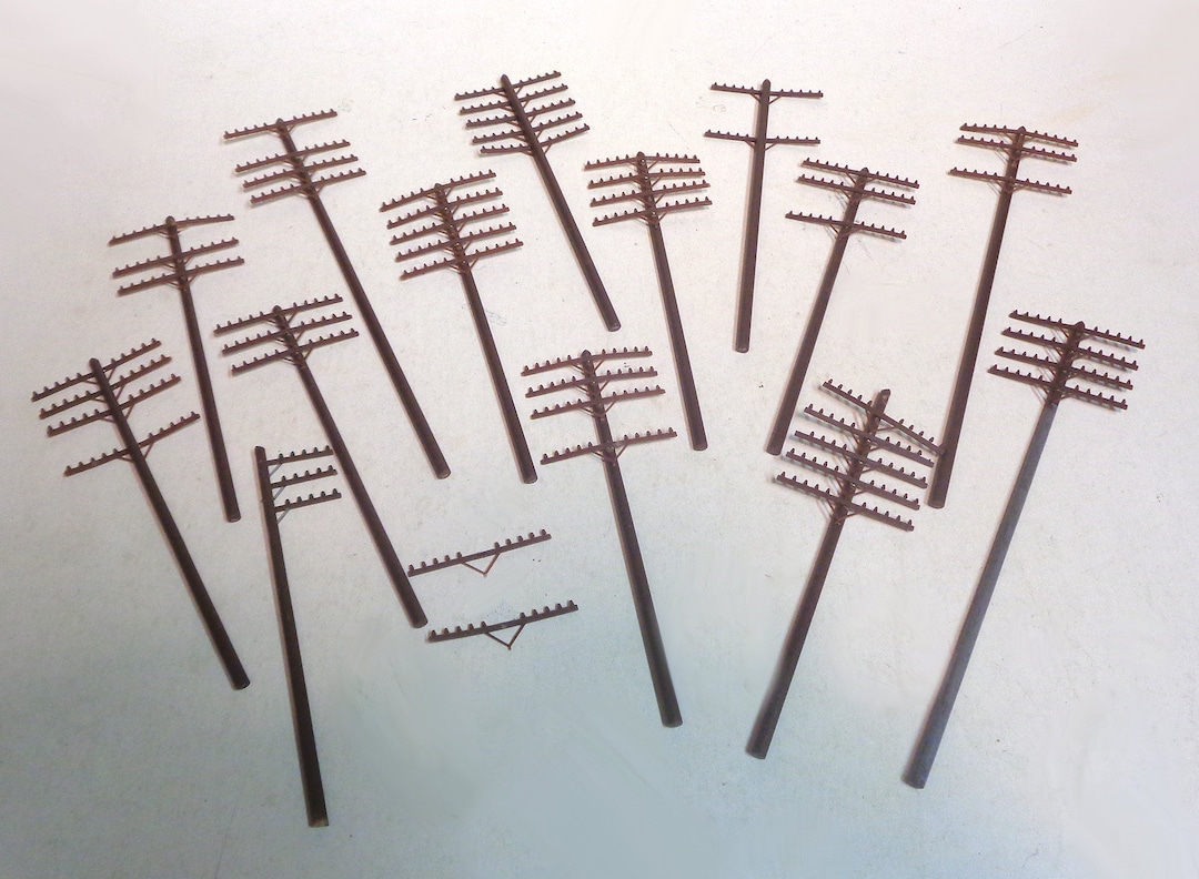 HO Scale Telephone Poles Lot #4 for Train Layouts - Preowned - Etsy