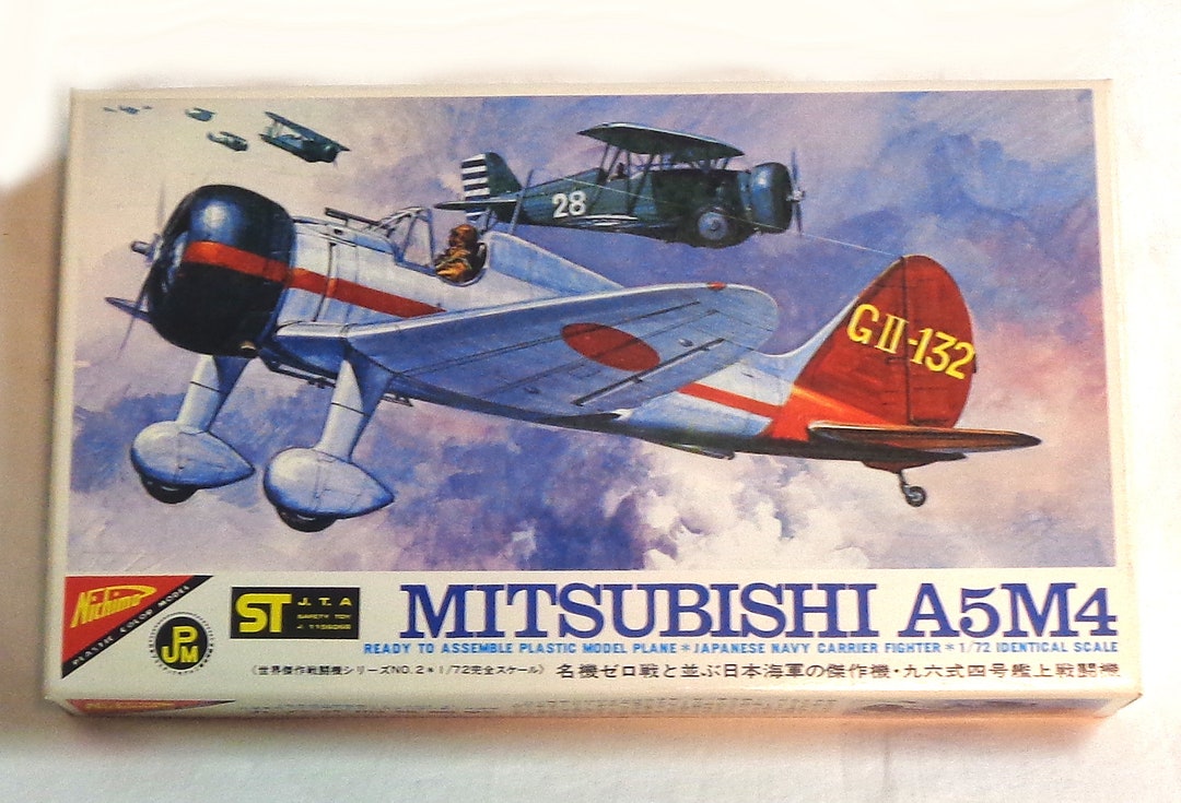 1/72 Scale Nichimo - Model Airplane Kit! - Mitsubishi A5M4 - Kit is ...