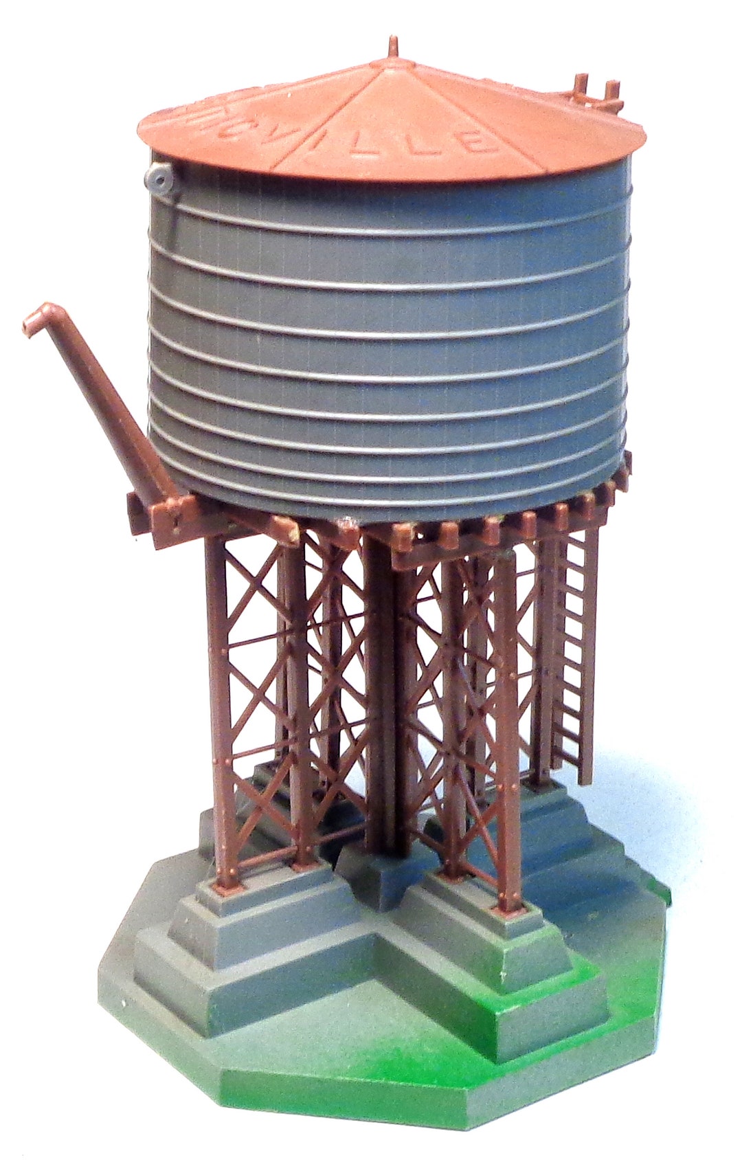HO Scale Built up Train Layout Building - Plasticville Water Tower ...