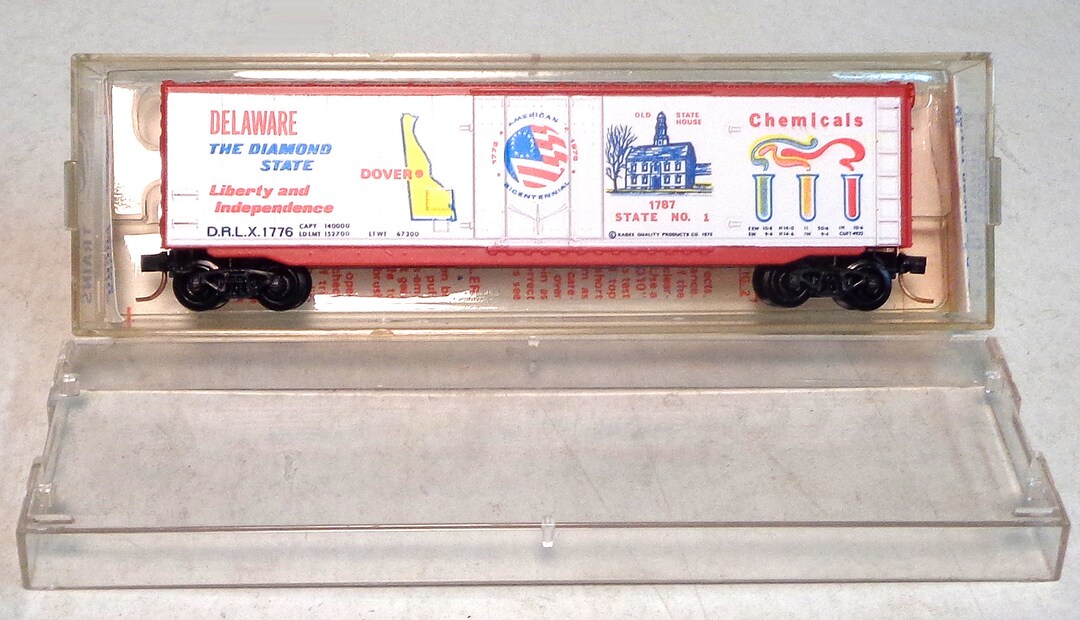N Scale Micro-trains Freight Car - 50' Box Car "delaware" - New in ...