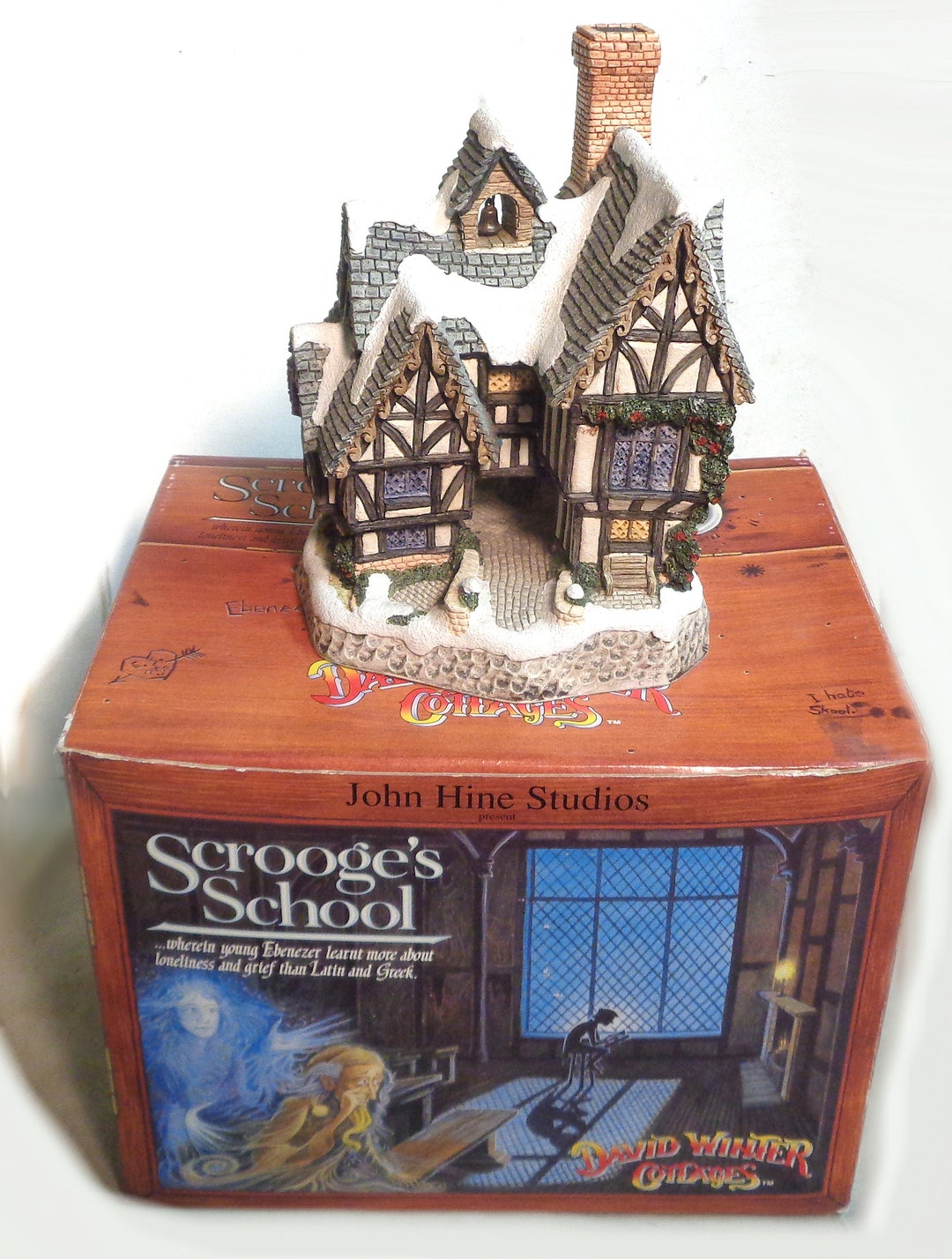 David Winter - "scrooge's School" 7 Inches Tall Highly Detailed Cast ...