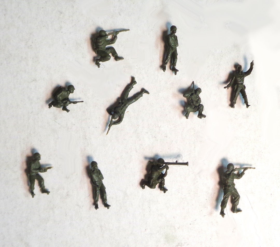 ROCO 1/87 HO Scale Military Soldiers US Army Group of 10 - Etsy