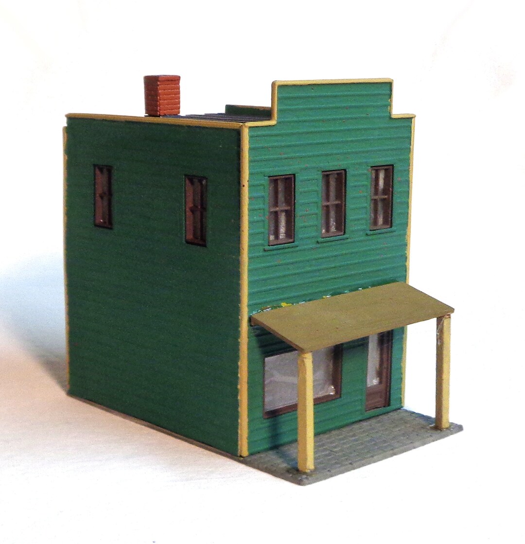 HO Scale Pre-owned Built up KIT for Train Layouts - "western Town ...