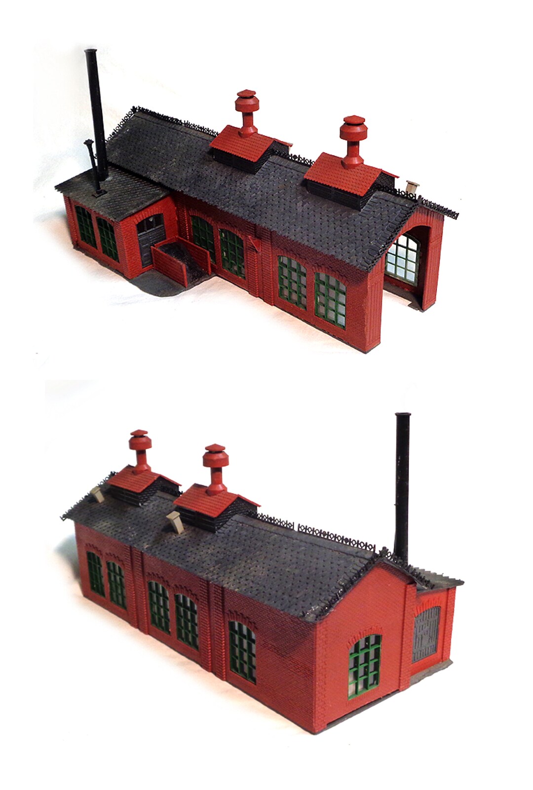 HO Scale Built up Kit Pre-owned LARGE Single Stall Engine House as is ...