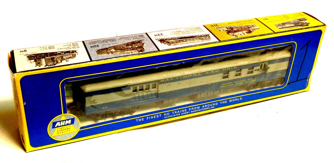 HO Scale AHM - Combine Passenger Car - "baltimore & Ohio" #513 - Mint in Box! - Etsy