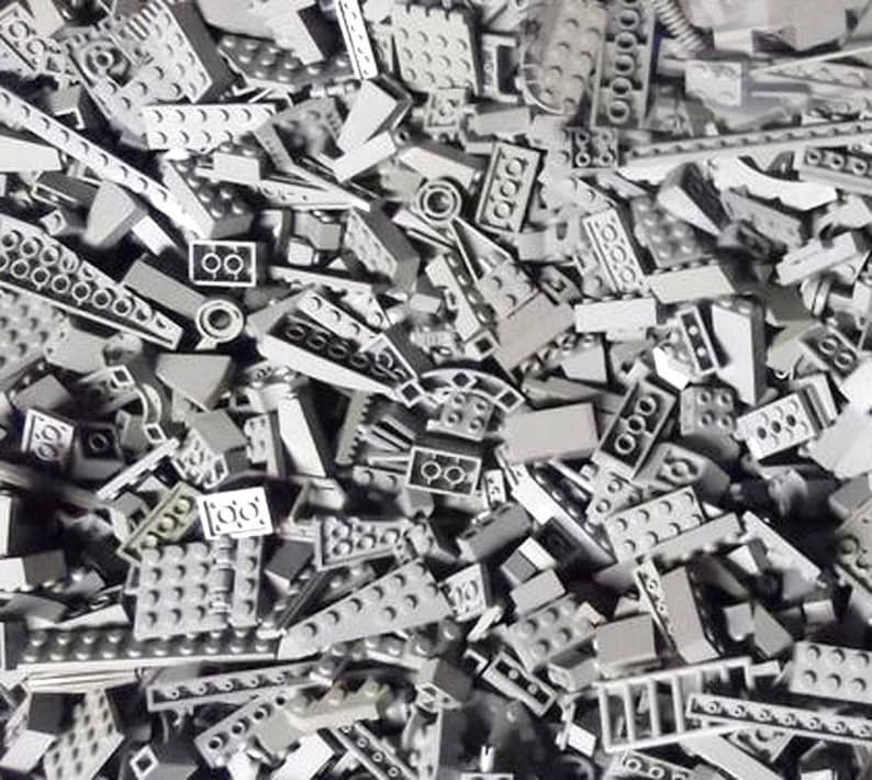 1lb LIGHT GRAY Lego Blocks Parts & Pieces BULK Lot - Etsy
