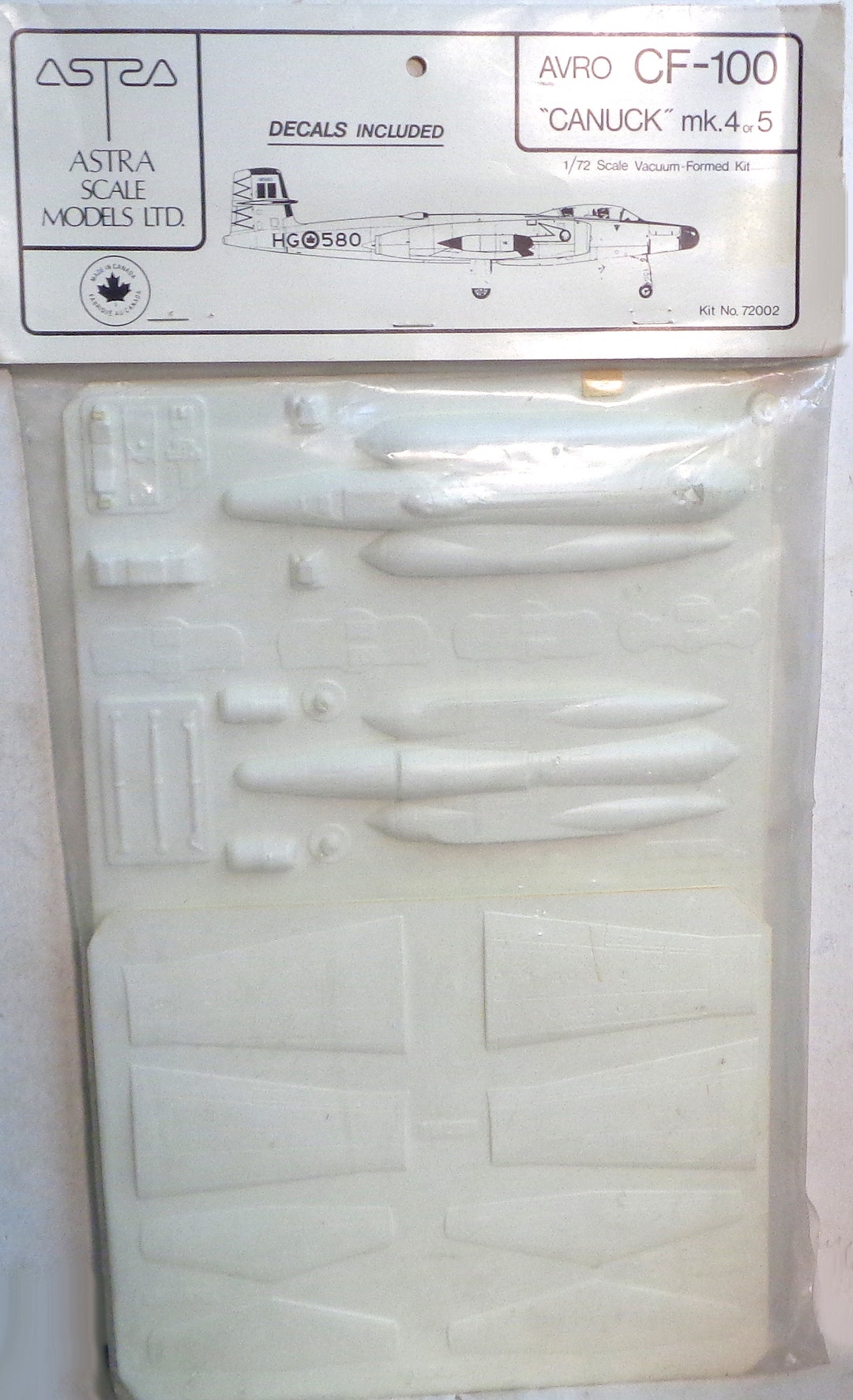 1/72 Model Aircraft Vacuform Complete Kit-astra Scale Models - Avro CF ...