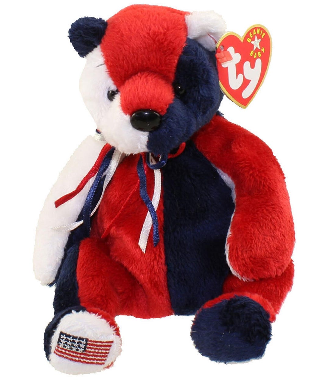 Ty Beanie Babies - "patriot" Patriotic July 4th Teddy Bear - Excellent ...
