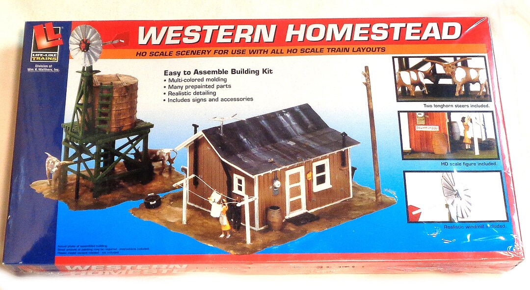 HO Scale Unbuilt Train Building KIT by Lifelike - Western Homested ...
