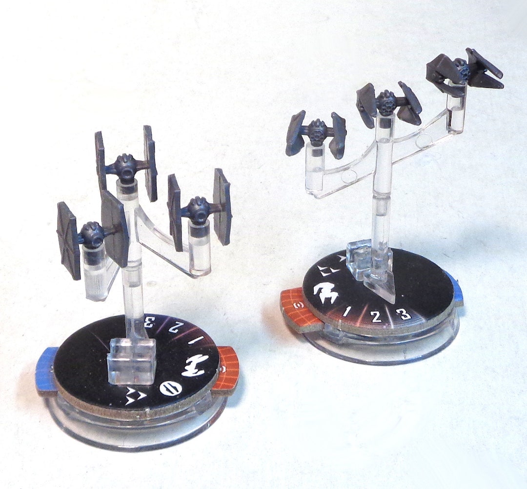 Fantasy Flight Star Wars Miniature Game Pieces - TWO Squadrons of Ships ...