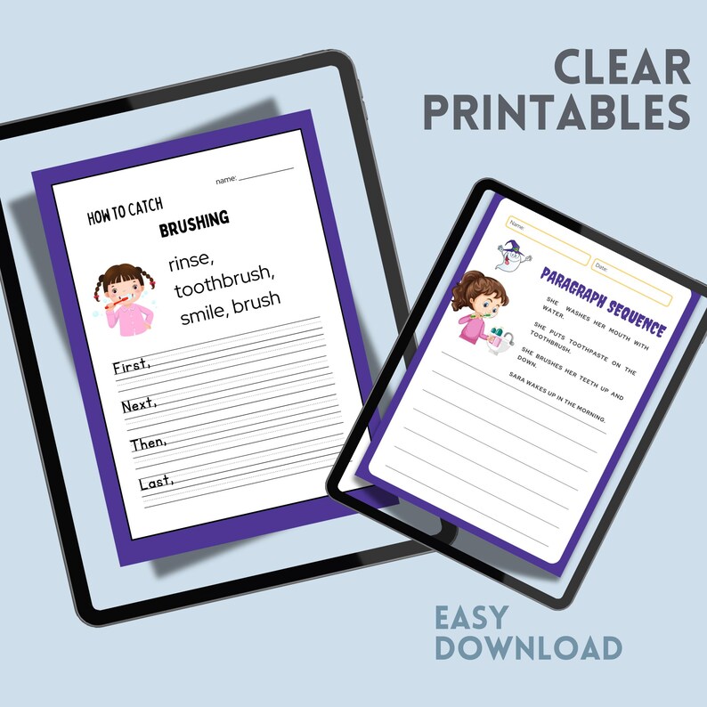 Paragraph Sequencing Worksheets: Reading & Writing Practice, Ages 7-8 ...