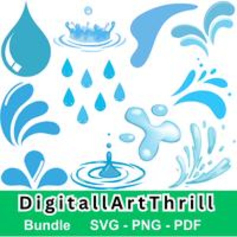 Water Drops SVG, Raindrop Clipart SVG Png PDF, Droplet Outline Svg ...