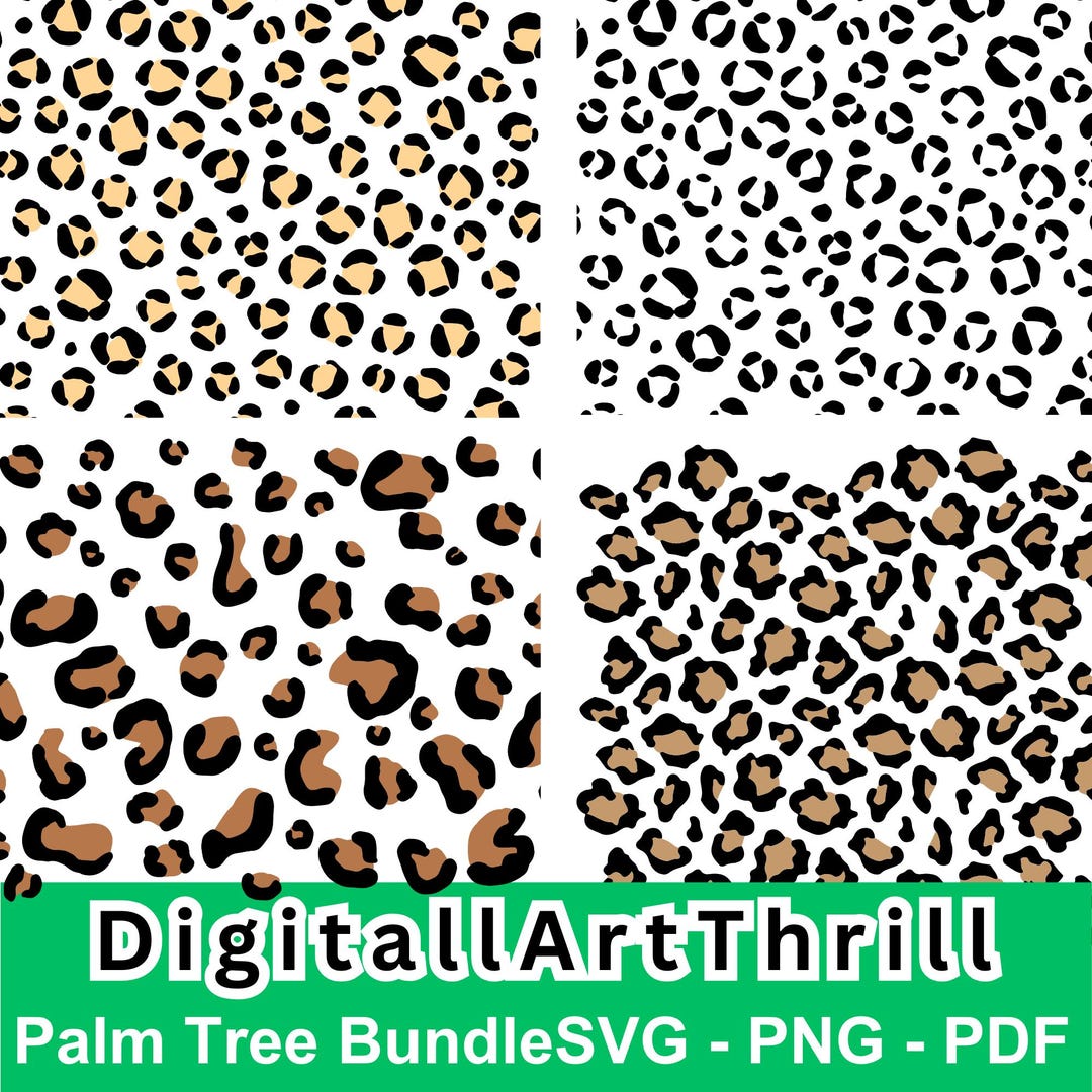 Leopard Print Pattern Svg, Leopard Pattern Svg, Animal Print Svg ...
