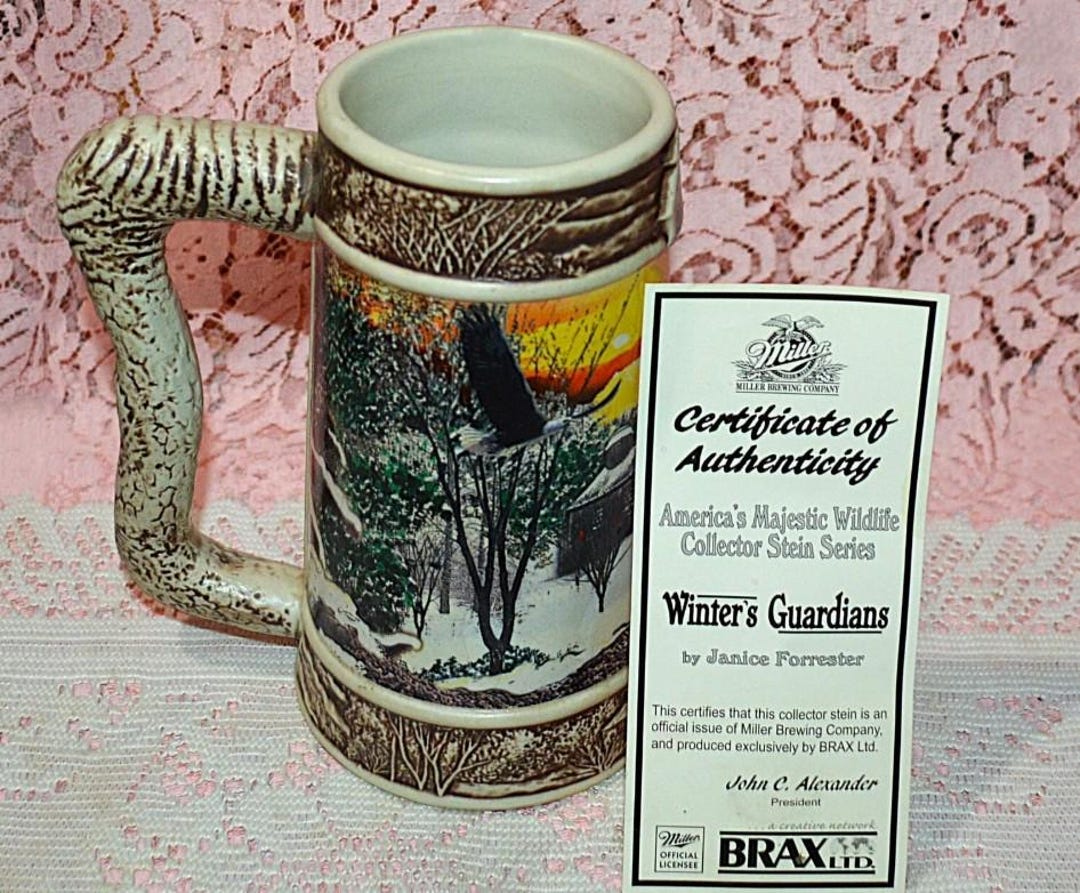 Miller Brewing Winter Guardian Stein America's Majestic Wildlife by ...
