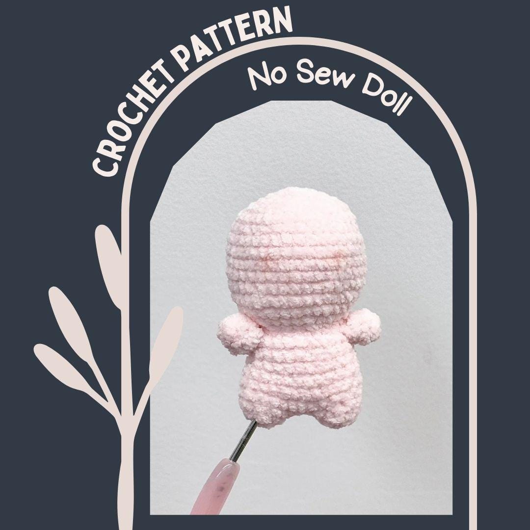Base Doll Crochet Pattern, Plain Body Amigurumi Doll, Mini Small Cute ...
