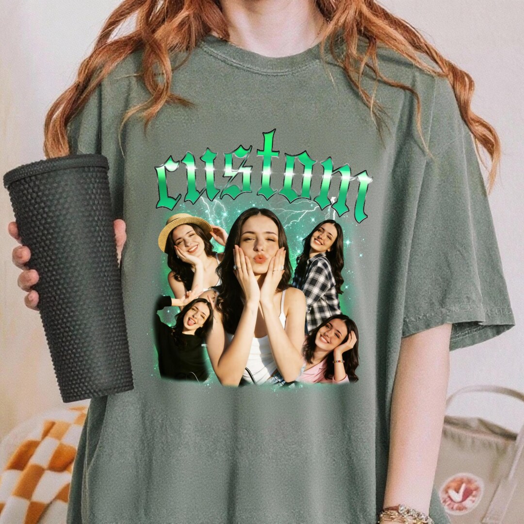 Retro Custom Photo Collage T-shirt|personalized Portrait Tee|ideal ...
