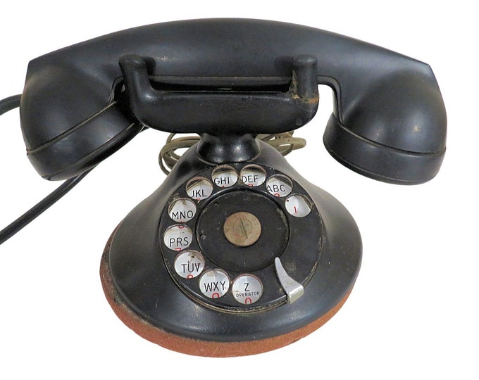Vintage Automatic Electric Company Monophone Bakelite Rotary Telephone ...
