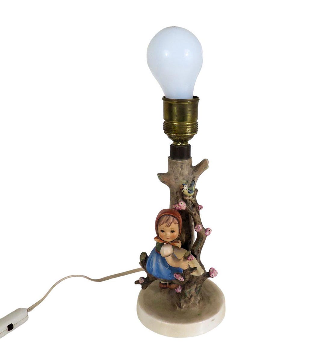 Vintage Goebel Hummel Lamp Apple Tree Girl - Etsy