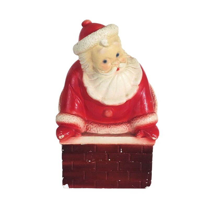 Chalkware Santa - Etsy