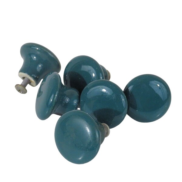 Teal Knobs - Etsy