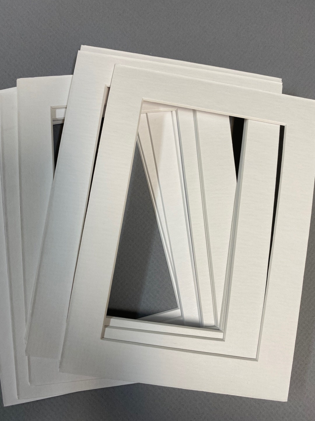 Picture Frame Mats White Acid Free 5x7 With Openings Exactly 3.25x5.25 ...