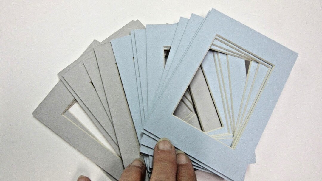 Picture Frame Mats for ACEO and Sports Cards 4x6 for 2.5x3.5 Card ...