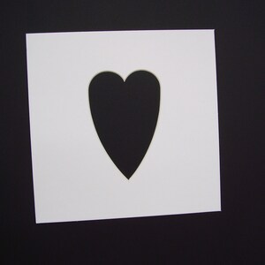 Picture Frame Mat White 10x10 With Heart Cutout for 4x6 Photo - Etsy