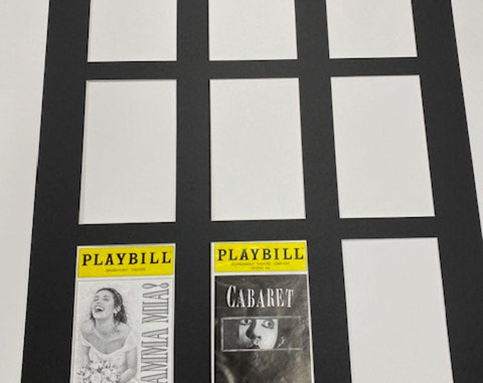 BROADWAY Playbill COLLAGE Wall Art Decor ~ 20" X 28" UNFRAMED ~ Custom ...