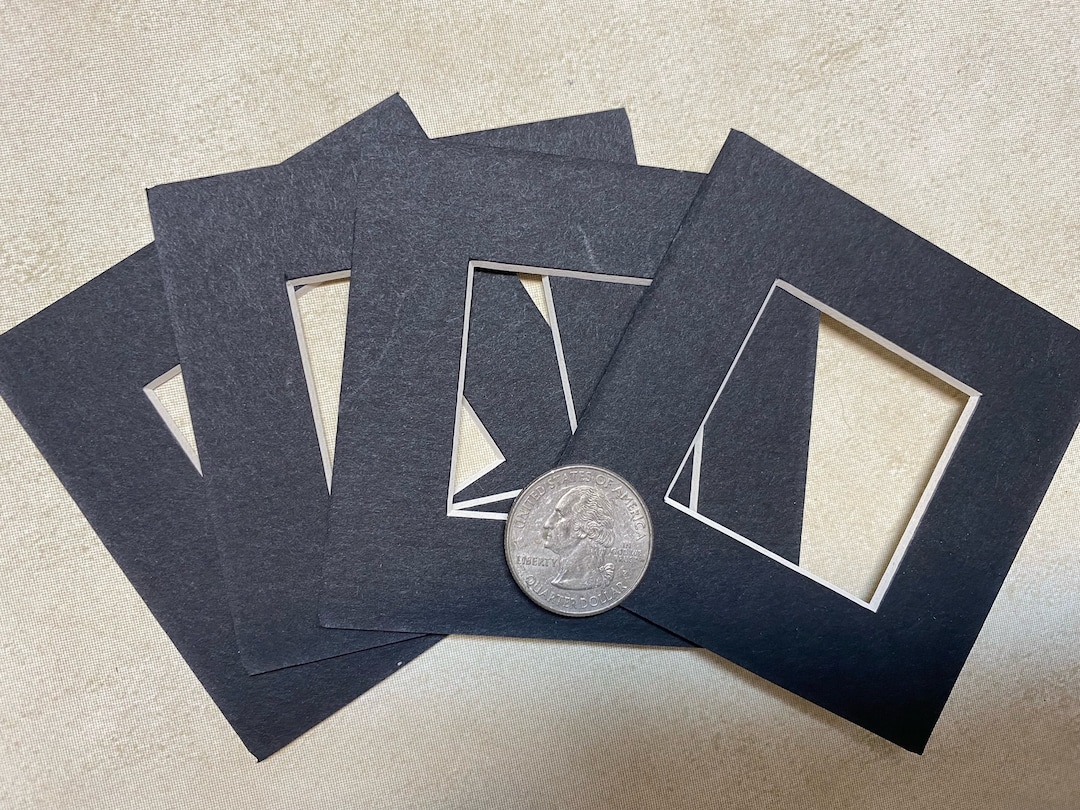 Picture Frame Mats Mini 3x3 With 3 Different Size Openings Choose Color ...