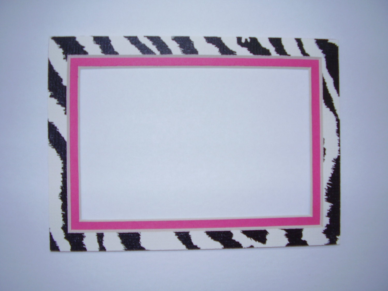Purple Zebra Print Border