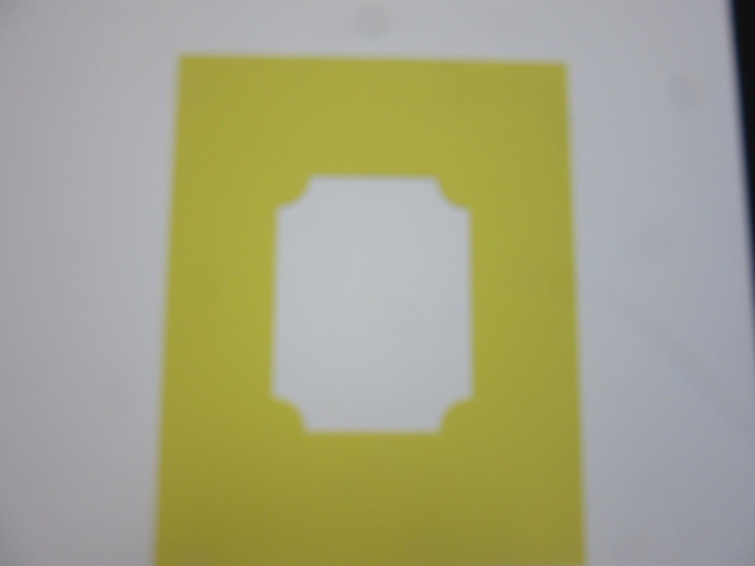 Picture Frame Mats Butter Yellows Classic Portrait Cutout Single Mat ...