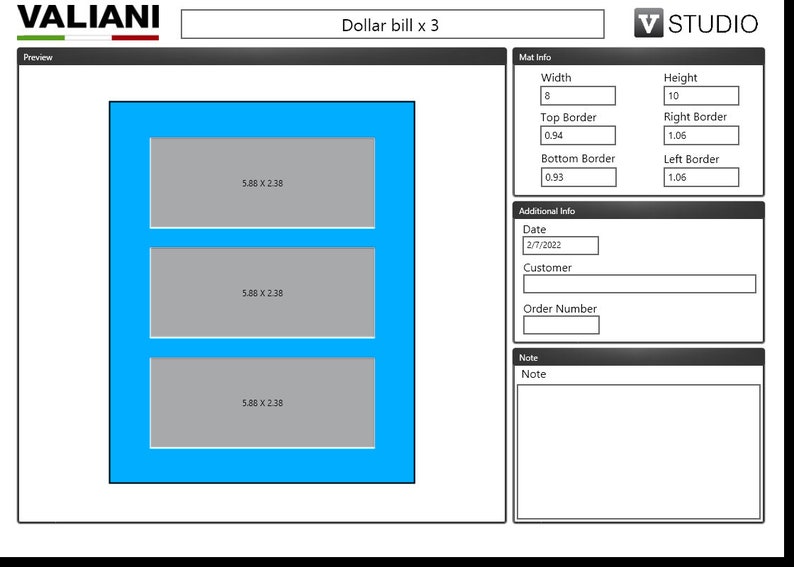 Picture Framing Mat 8x10 for Dollar Bill & Foreign Currency | Etsy