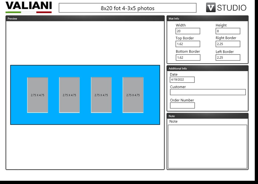 Picture Mats 8x20 for 4 Photos 3x5 Size Ivory Color - Etsy