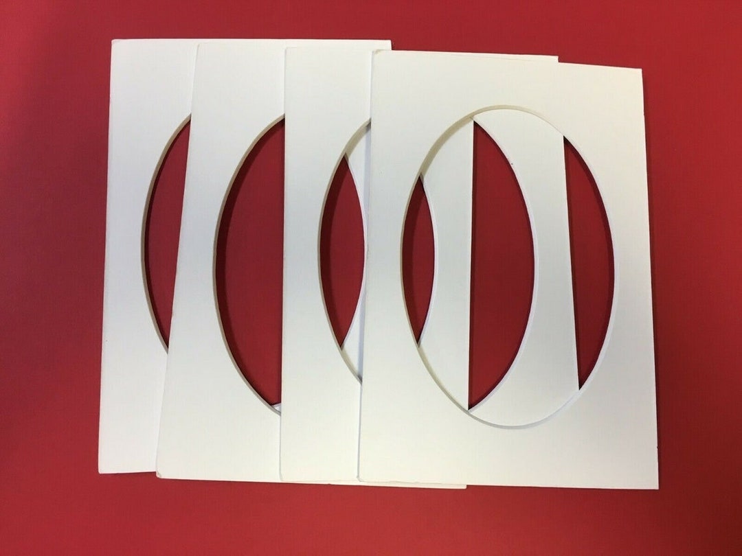 Picture Frame Mats 5x7 for 4x6 Photo Oval Opening 12B SET OF 6 Choose ...