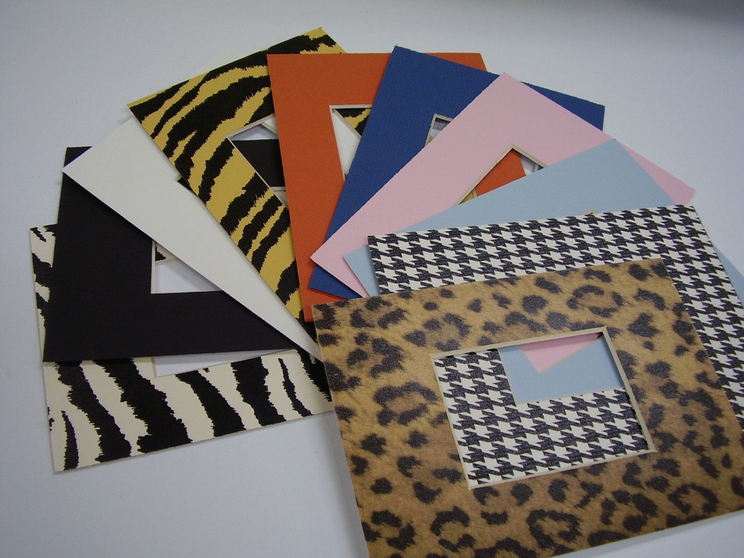 Picture Frame Mats for ACEO and Sports Cards 5X7 for 2.5x3.5 Card ...