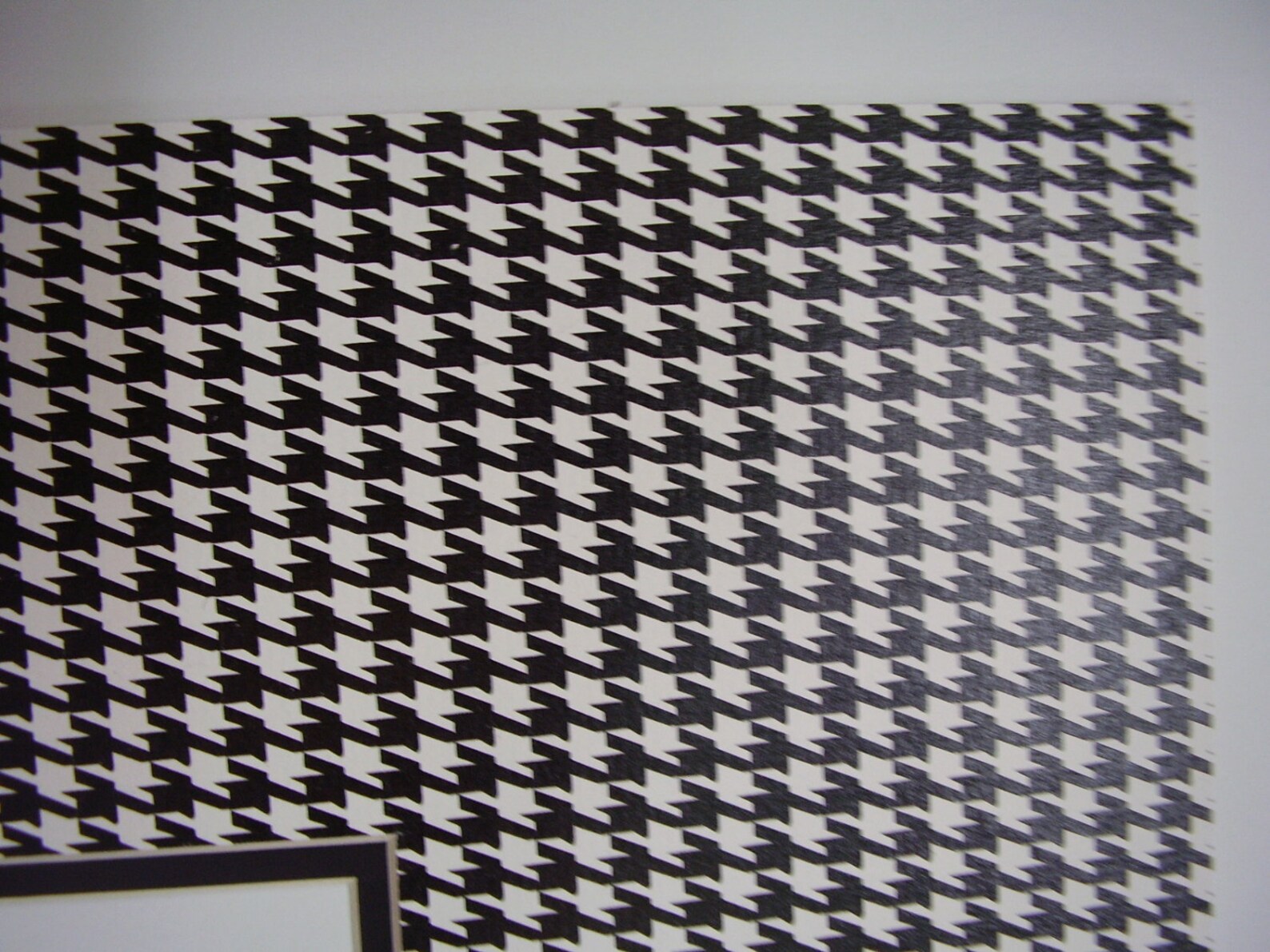 Picture Mat Double Houndstooth Print Black and White 18x24 Mat | Etsy