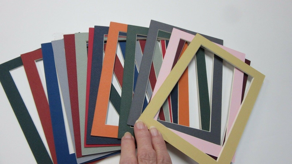 Picture Frame Mats for 8x10 for 6x8 Photo Set of 10 Assorted - Etsy