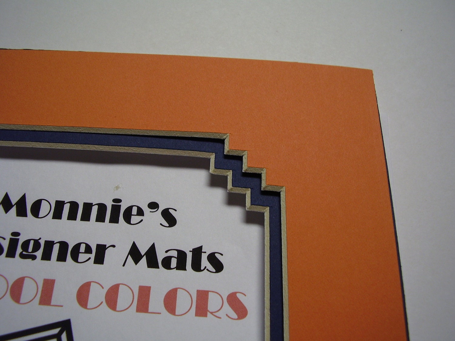 Picture Frame Mat School Colors Team Orange and Blue 8x10 for - Etsy