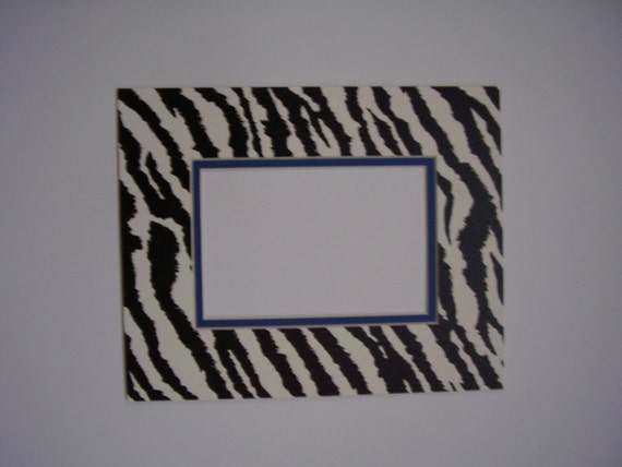Royal Blue Zebra Stripes