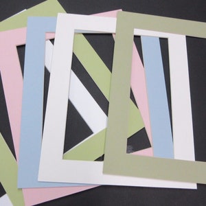 Picture Framing Mat CHOICE of Colors 5X7 for 4x6 Photo or Art Rectangle ...