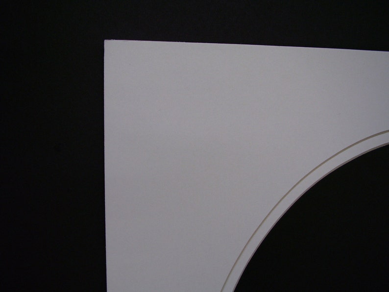 Picture Framing Mat White With White Inner Mat 14"x14 Mat With 8.5 ...