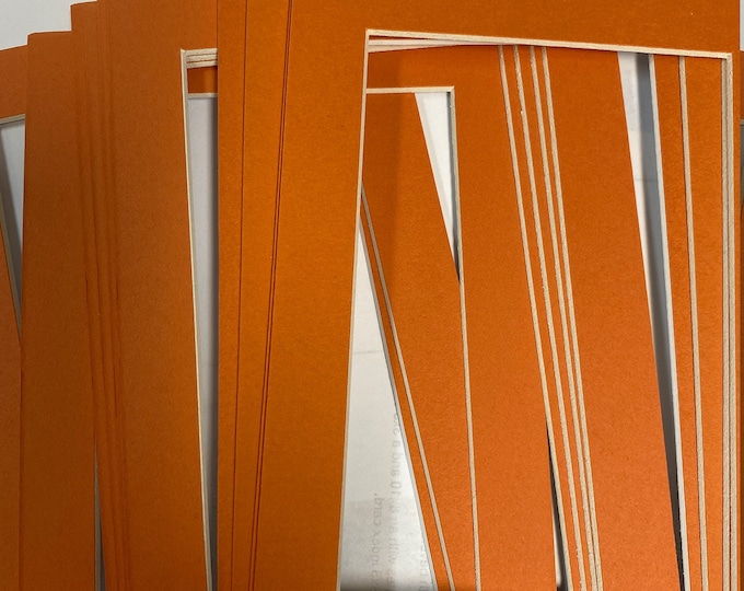 Picture Frame Matting Mats 8x10 for 4 Openings for ACEO or Sports Cards ...